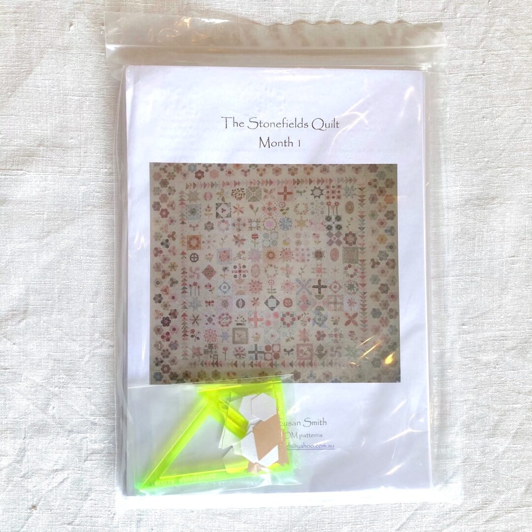 Susan Smith's 'The Stonefields' Quilt Pattern and Template - Pincushion ...
